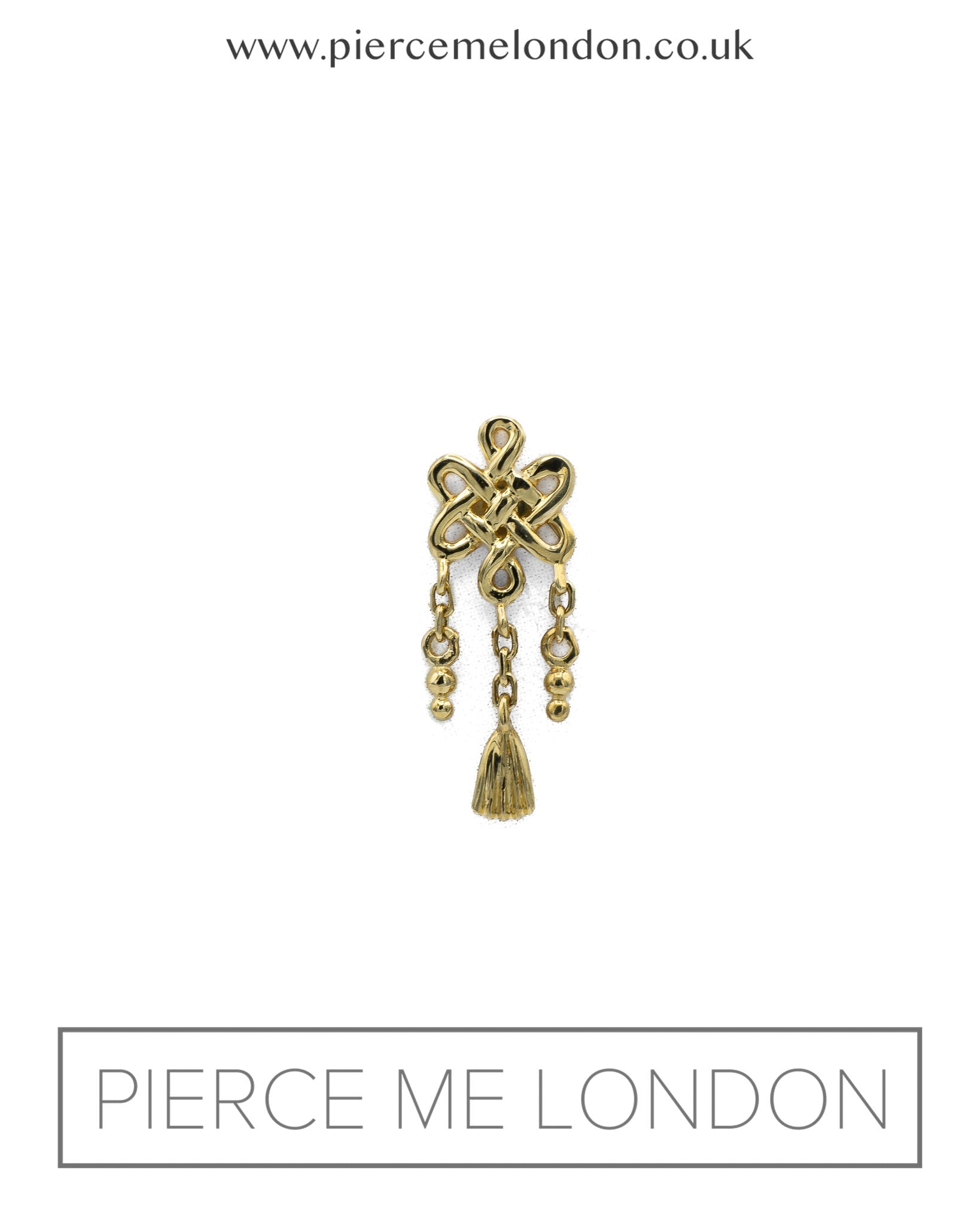 Pan Chang 14Kt Yellow Gold Attachment Measuring 5.4 mm x 15 mm ...